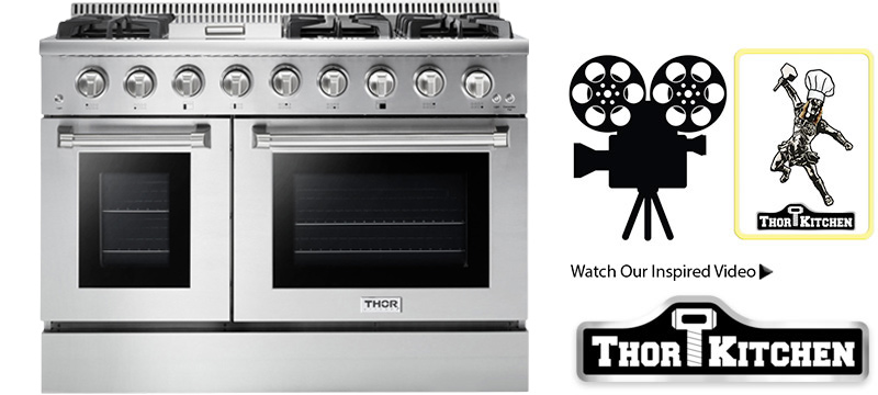 THOR Kitchen Stoves, Professional Stainless Steel Ranges and Hoods